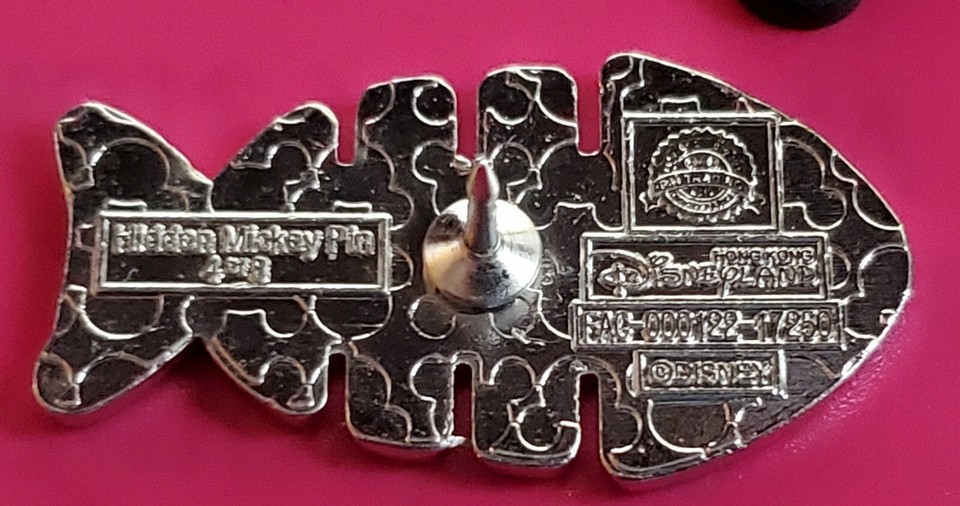 Disney Pin Dinah HKDL Hidden Mickey 2018 Fishbone Pin 131113 Free ...