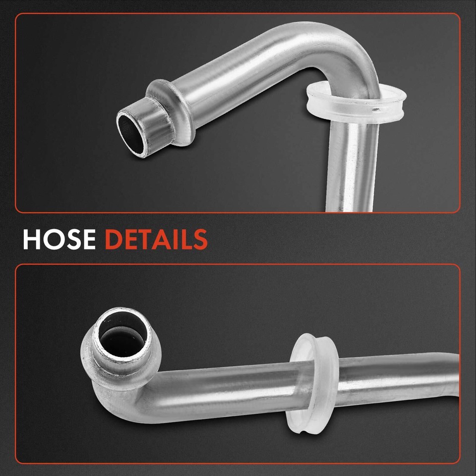 2x Inlet & Outlet Engine Oil Cooler Hose Assembly for Chevy Silverado ...