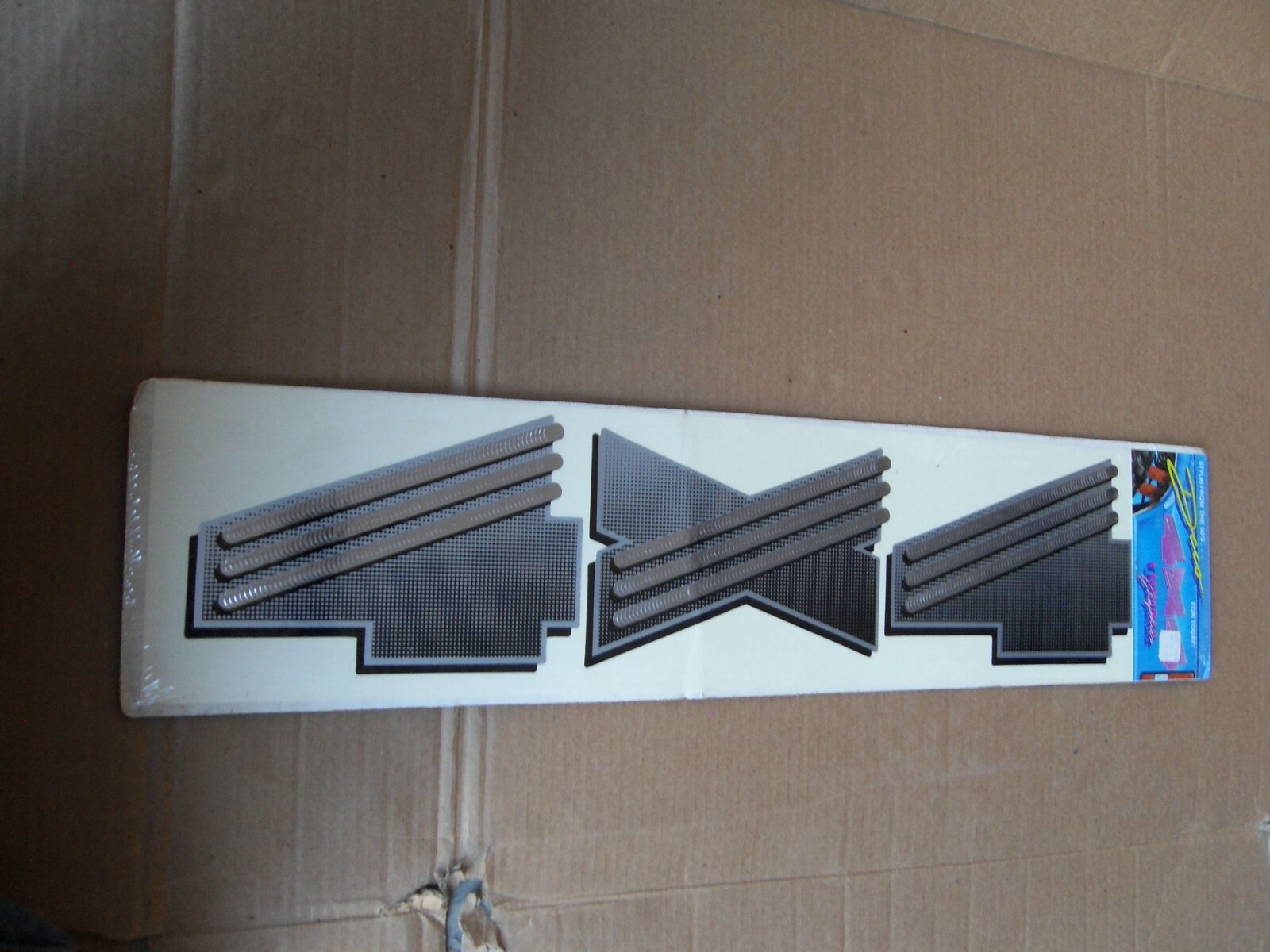 1 Vintage Chroma Graphics Decals Chroma DECO SILVER 4X4 in USA Large 6 ...