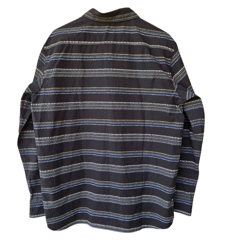 The North Face Mens Shirt Sz L Black Geometric Nordic Aztec Long Sleeve ...