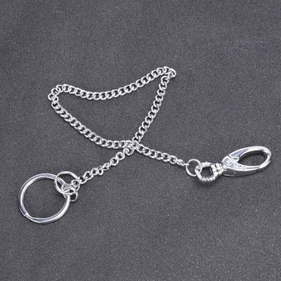 1PC Stainless Steel Chain Metal Key Chain Long Chain Waist Hanging ...
