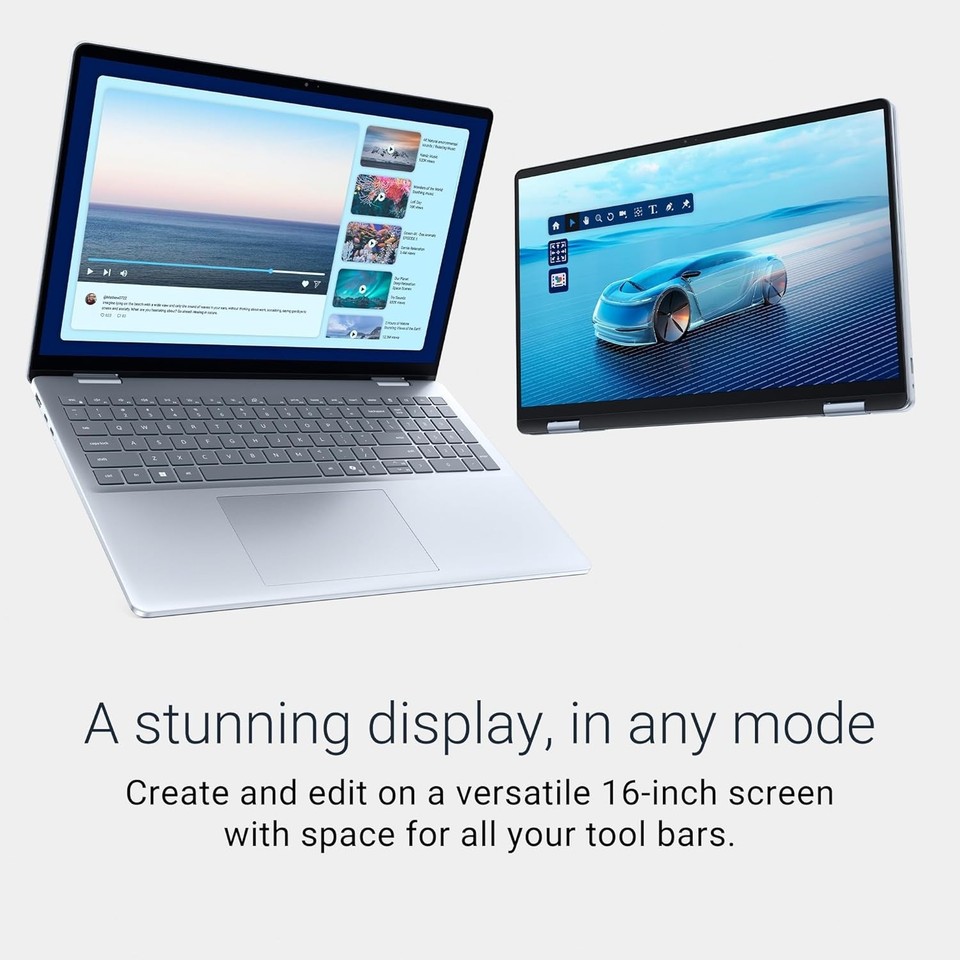 DELL 16 Plus 2-in-1 Laptop DB06250,ULTRA 7, 16GB, 2TB,16" 2K Touch, PRO ...