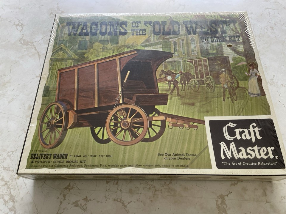 Vintage Craft Master Wagons of the Old West Delivery Wagon Wood Model ...