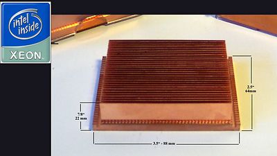 Intel Xeon Socket 603 1U Heatsink for 1.4 to 3.0 GHZ 400 FSB-Bus ...