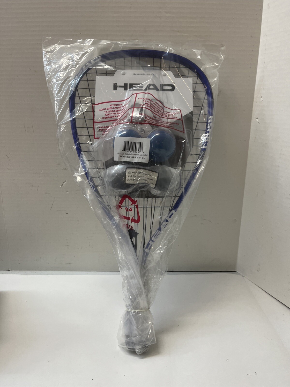 New Head CPS Crush Racquetball Pack With Accessories | eBay