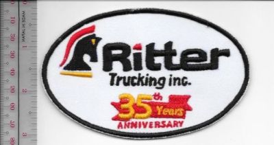 Retro Trucking & Van LInes Maryland Ritter Trucking 35 Years Laurel | eBay