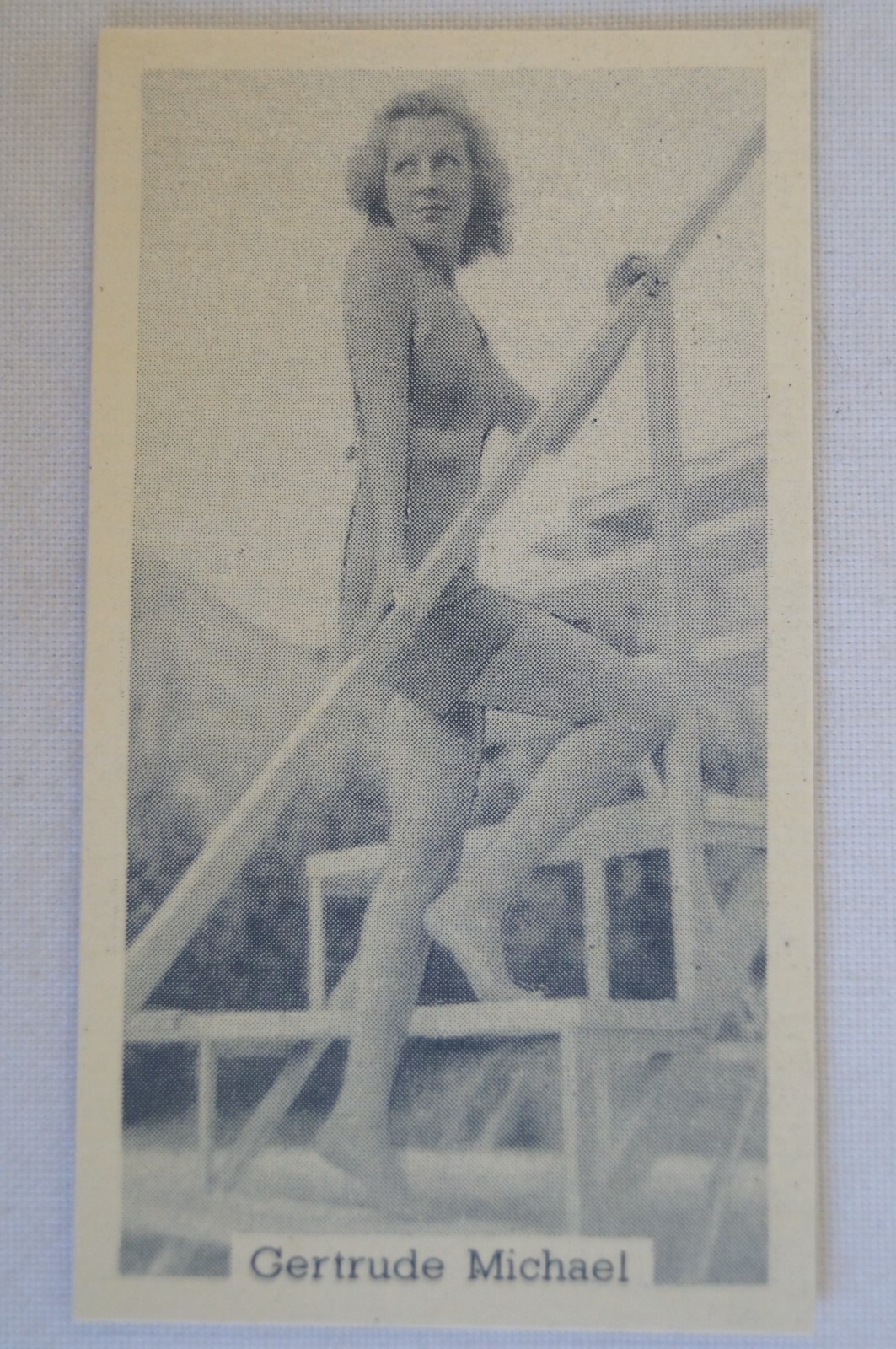 Bathing Belles Series Vintage 1939 WWII Era Murrays Trade Card Gertrude Michael | eBay