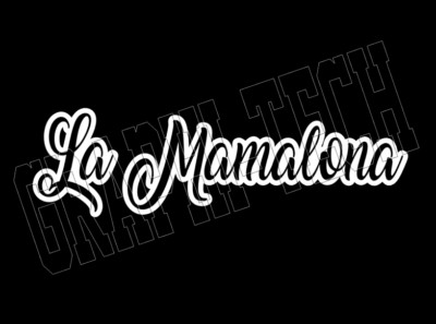 LA MAMALONA STICKER CALCOMANIA DECAL DE VINILO BLANCO 11" | eBay