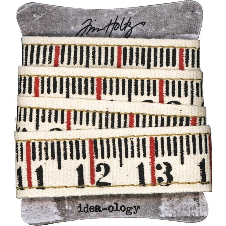 TH93955 Tim Holtz / Ideaology Ruler Ribbon/ Decorative Tape 36" length ...