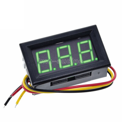 Green DC 0-100V LED Digital Display Voltmeter LED Voltage Panel Meter ...