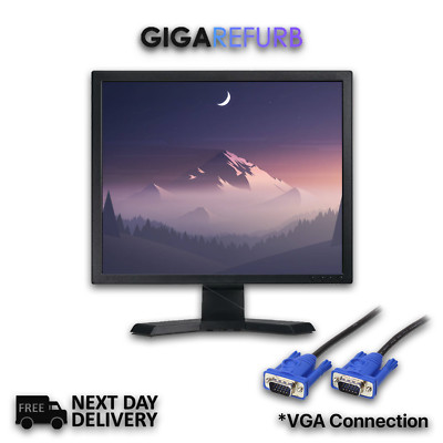 17" Square Monitor, Grade A, VGA, DVI, With Cables | eBay UK