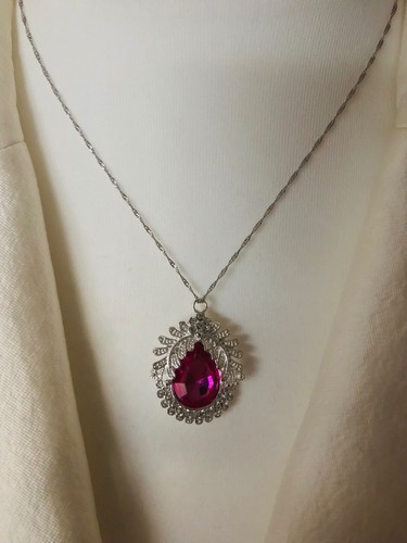 Pink, Cerise, Fuchsia, Magenta, Ruby Red, Stone, Gemstone, Teardrop ...