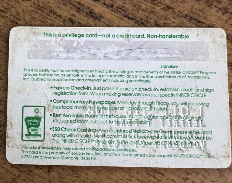 Holiday Inn Inner Circle Vintage Motel Card - RARE | eBay