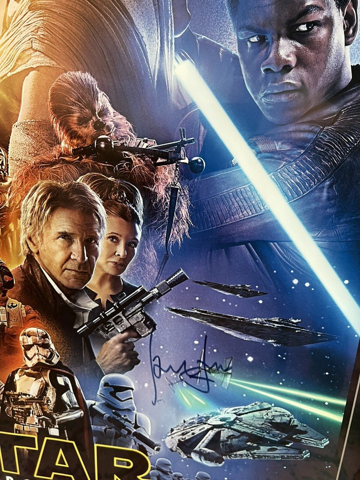Star Wars Force Awakens Harrison Ford Signed Movie Poster COA | eBay