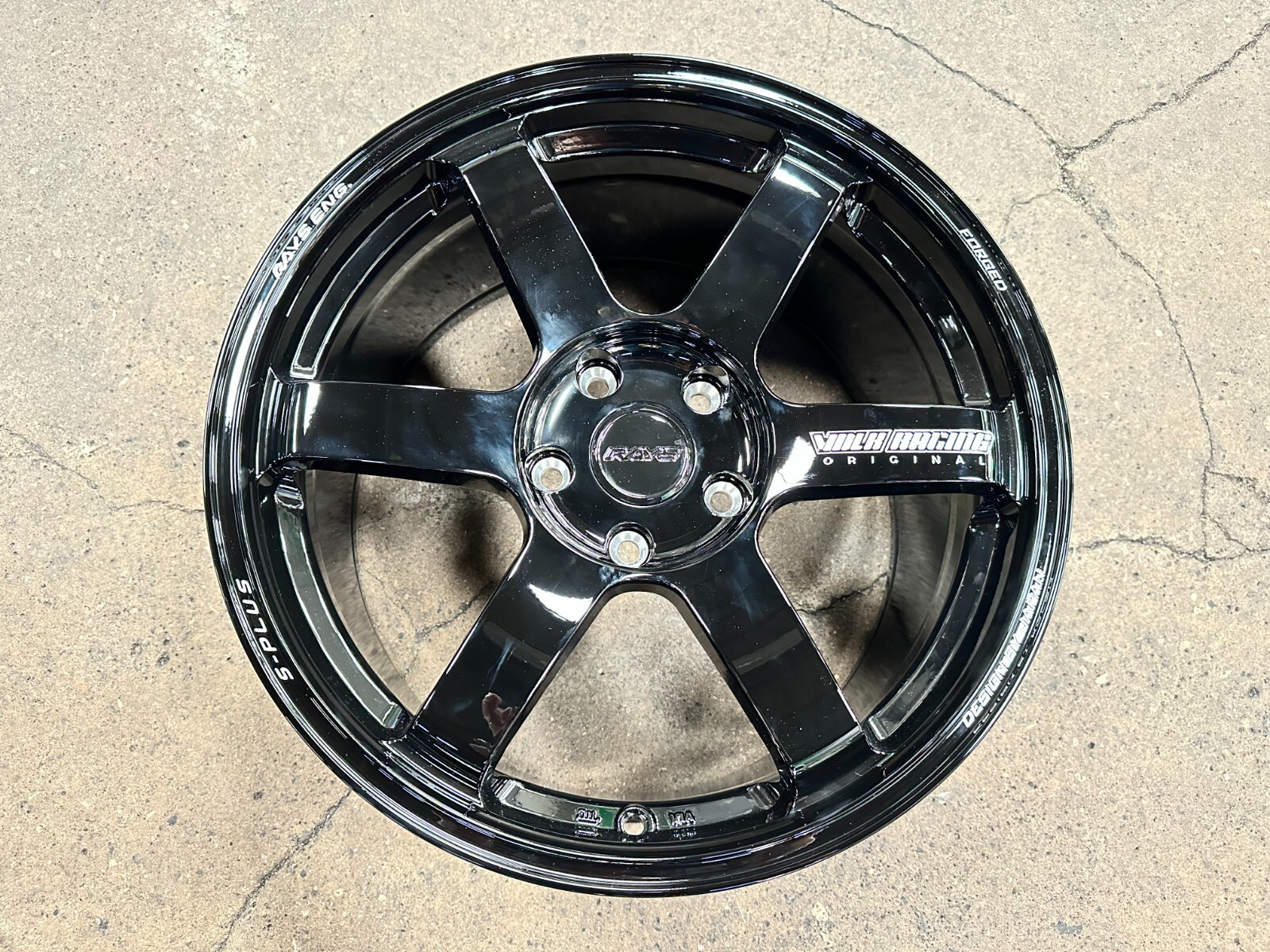 New 18x9.5 ET44 5x120 AOW TE37 SAGA S-Plus Wheel CIVIC TYPE R FK8 FL5 ...