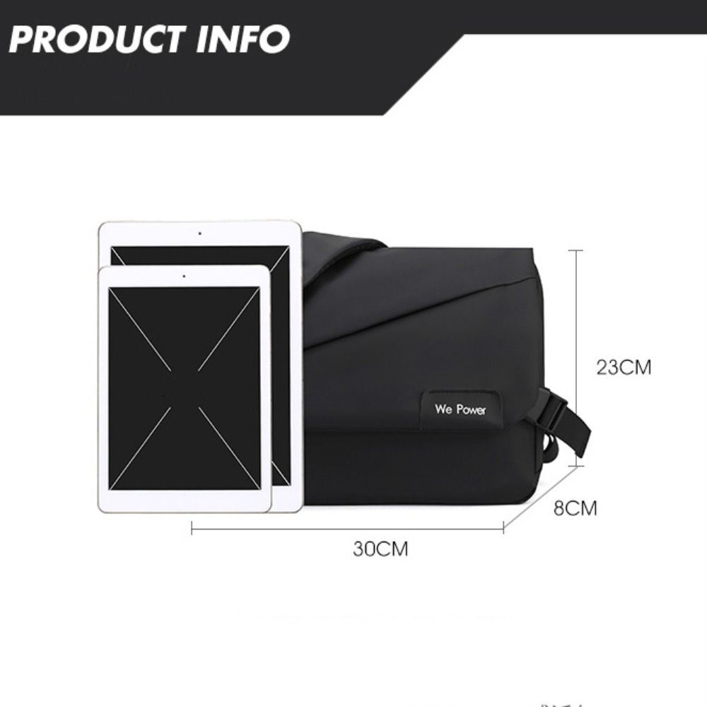 Black Blue Grey Green Shoulder Bag Rectangle Boy Messenger Bags Travel ...