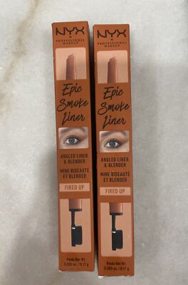 2 Pc - NYX Epic Smoke Liner Angled Liner & Blender ESL05 Fired Up 0 ...