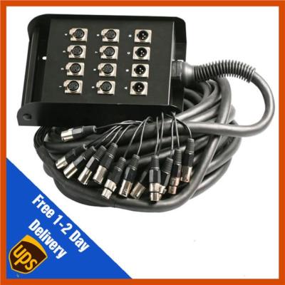 Pulse 8/4 15m/30m/40m Tour Grade XLR Multicore Snake Stage Box 8 Sends ...