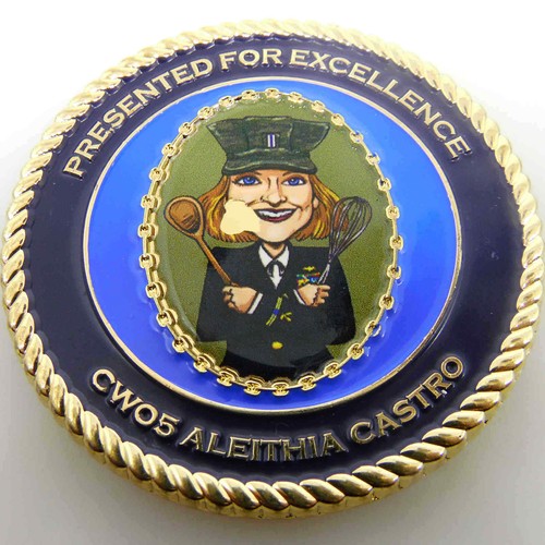 U.S. NAVY MUSTANG CWO5 ALEITHIA CASTRO CHALLENGE COIN | eBay