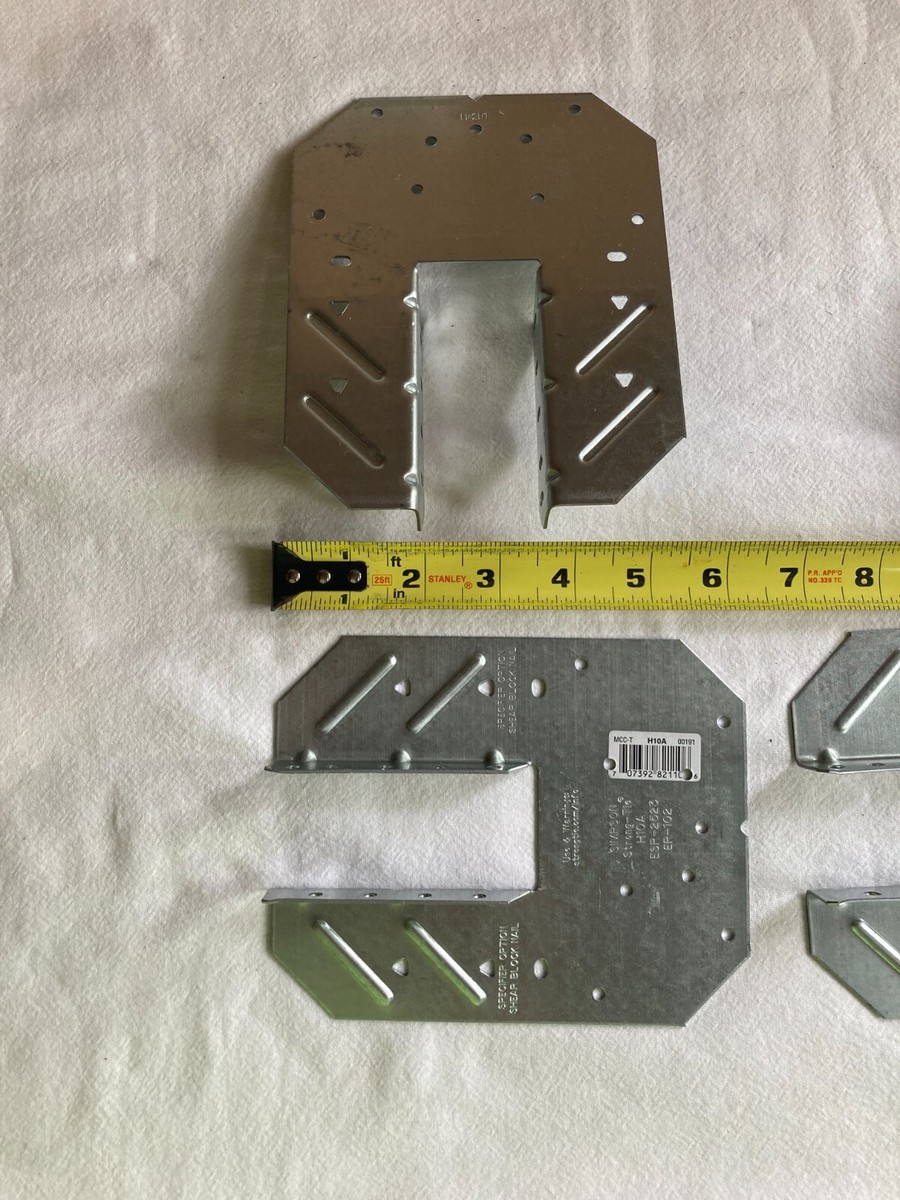 Huracán Tie Simpson H10 Simpson H6Z H6 16 Gauge ZMAX Galvanized