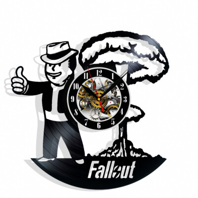 Fallout Vinyl Wall Clock Gift Birthday Holiday Art Home Room Decor ...