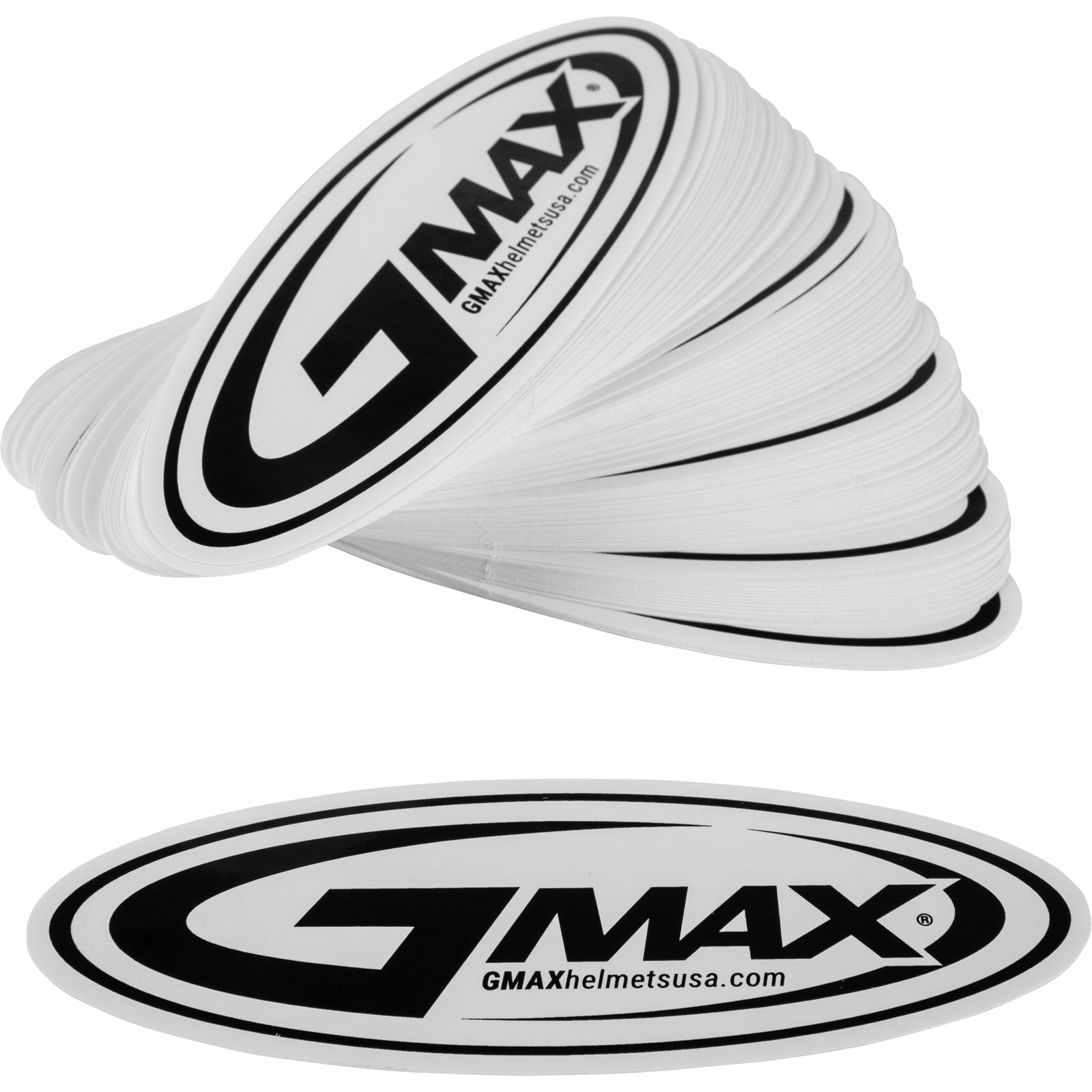 GMAX STICKER GMAX HELMETS LOGO BLACK/WHITE 5" 100 PACK 72-9985 | eBay
