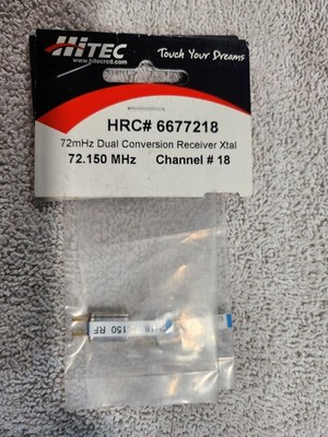 Hitec 72mhz receiver crystal FM Dual Conversion Ch- 18 | eBay