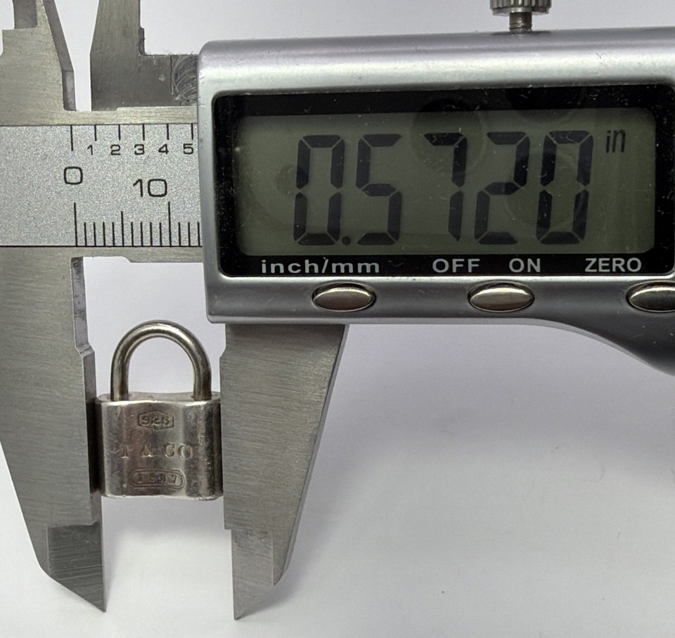 Tiffany & Co 925 Sterling Silver 1837 Padlock Lock Charm Pendant 7g | eBay