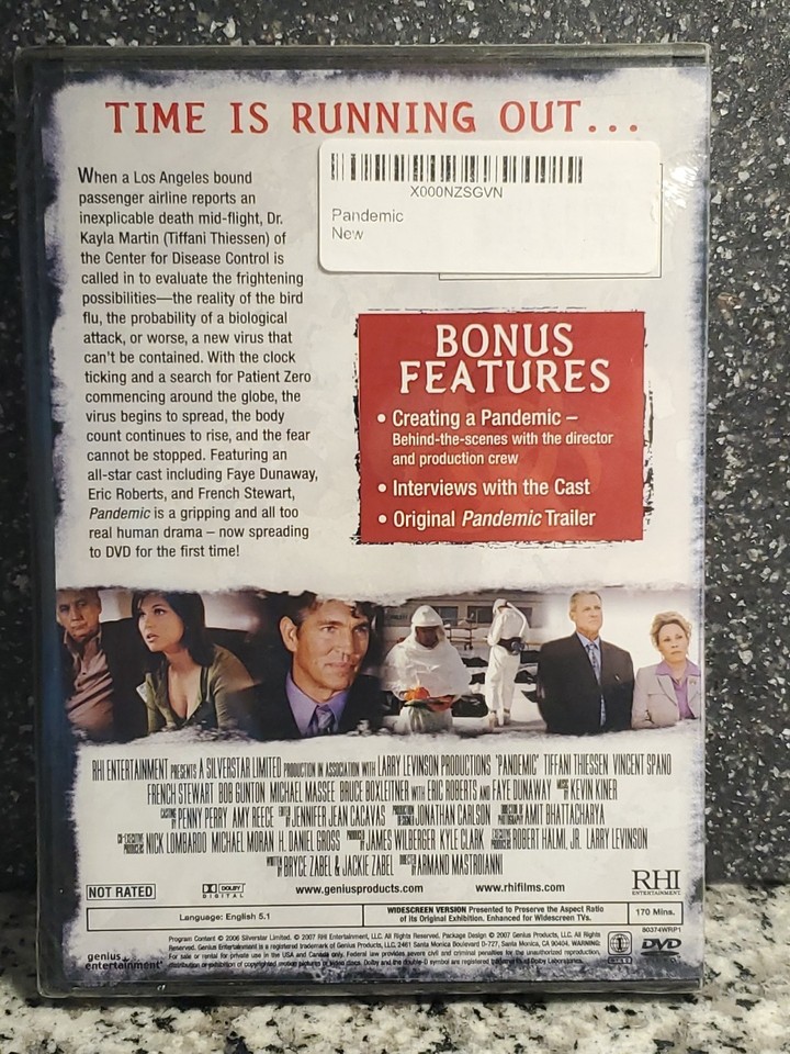 NEW Pandemic [DVD] SEALED Tiffani Thiessen Faye Dunaway R | eBay