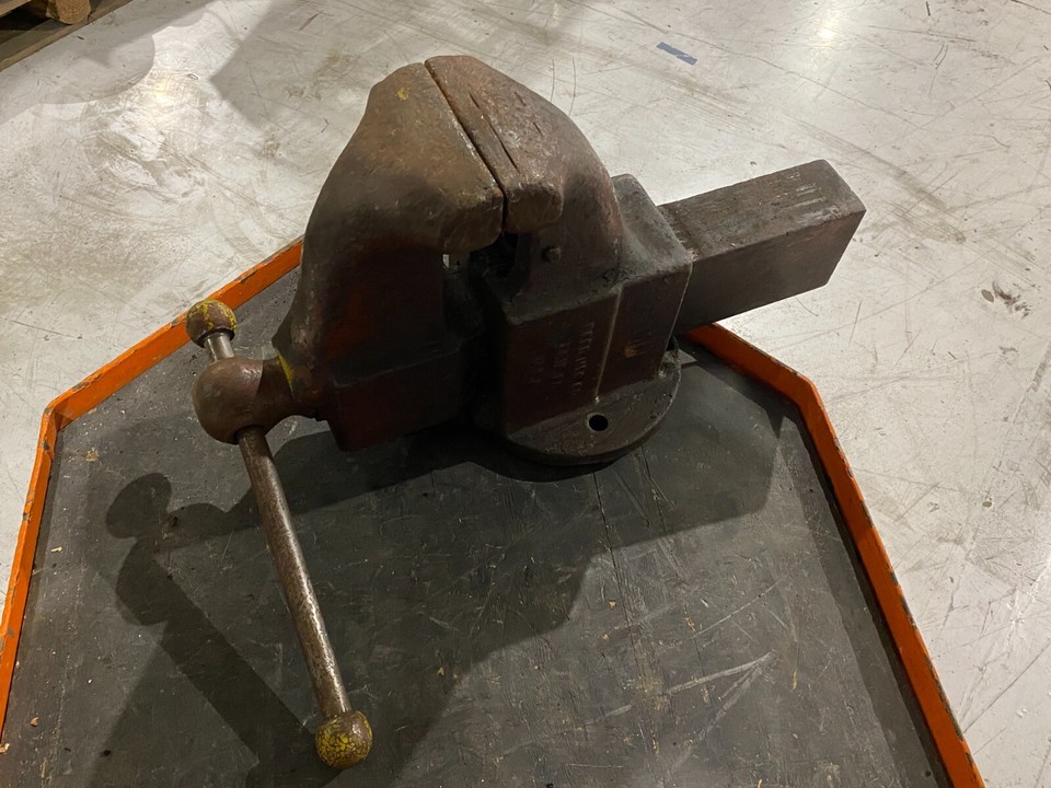 Vintage Reed Mfg No. 34 Benchtop Stationary Vise 6" Jaw Length | eBay