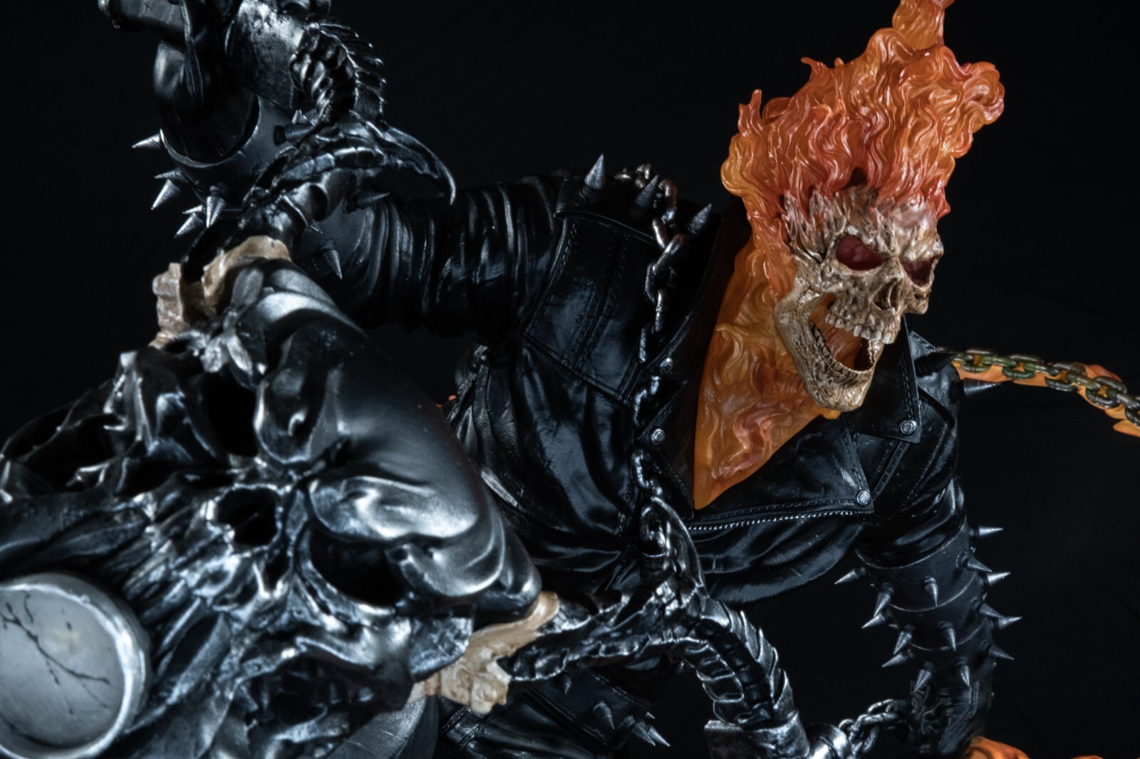 Ghost Rider On Motorcycle 1/4 Scale Statue by MAC Custom Fan Art | eBay