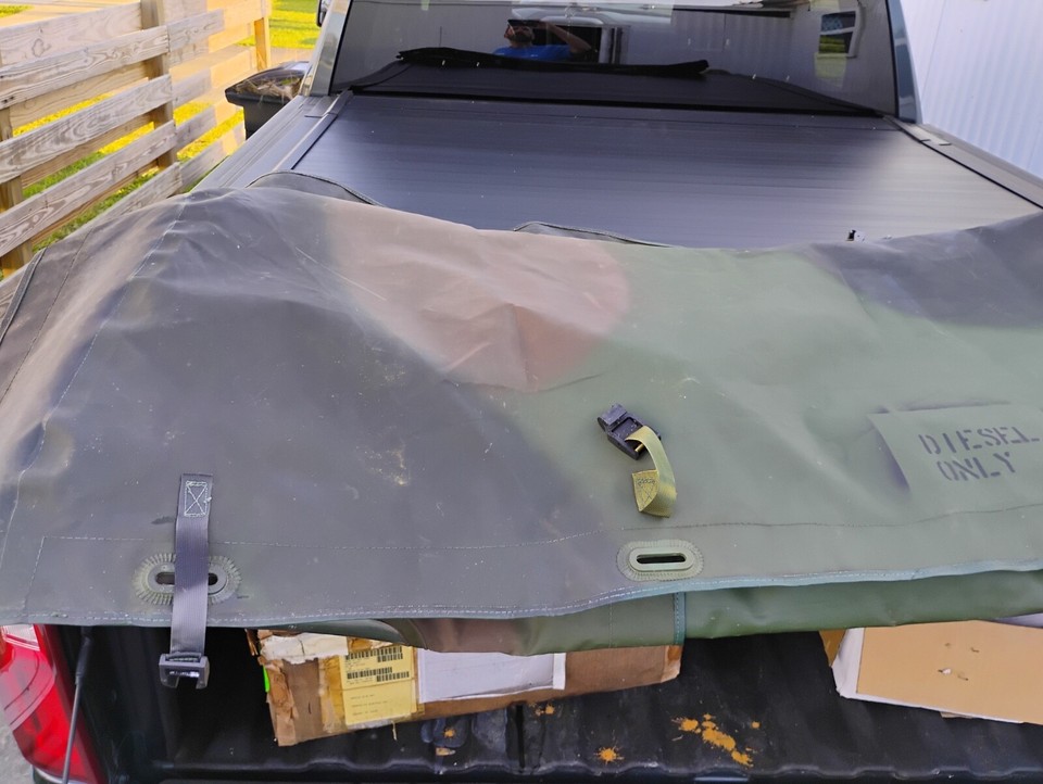 HMMWV green camo cargo cover w/ hardware | eBay