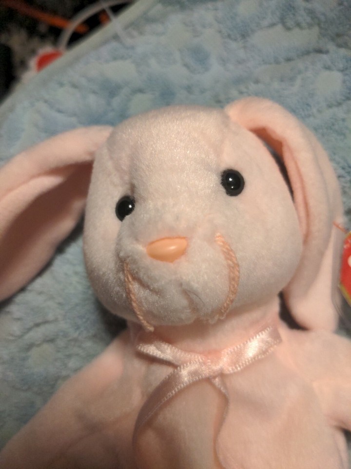 Ty Beanie Babies HOPPITY the Pink EASTER Bunny Easter Rabbit With Tag ...