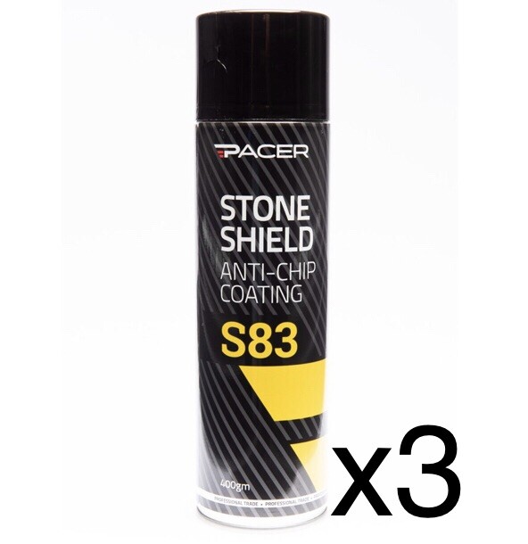 3x Pacer STONE SHEILD Anti Chip Coating Paint UNDERBODY Stone Auto Car ...