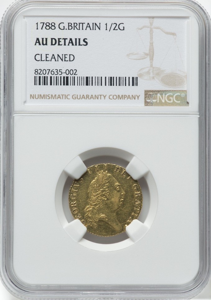Great Britain - 1788 George III Half Guinea - NGC AU Details - NICE! | eBay