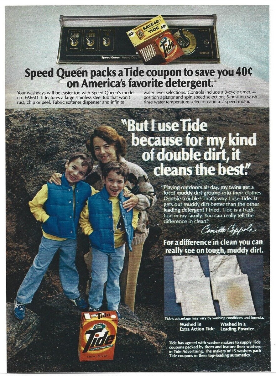 Tide Detergent Powder Advertisements