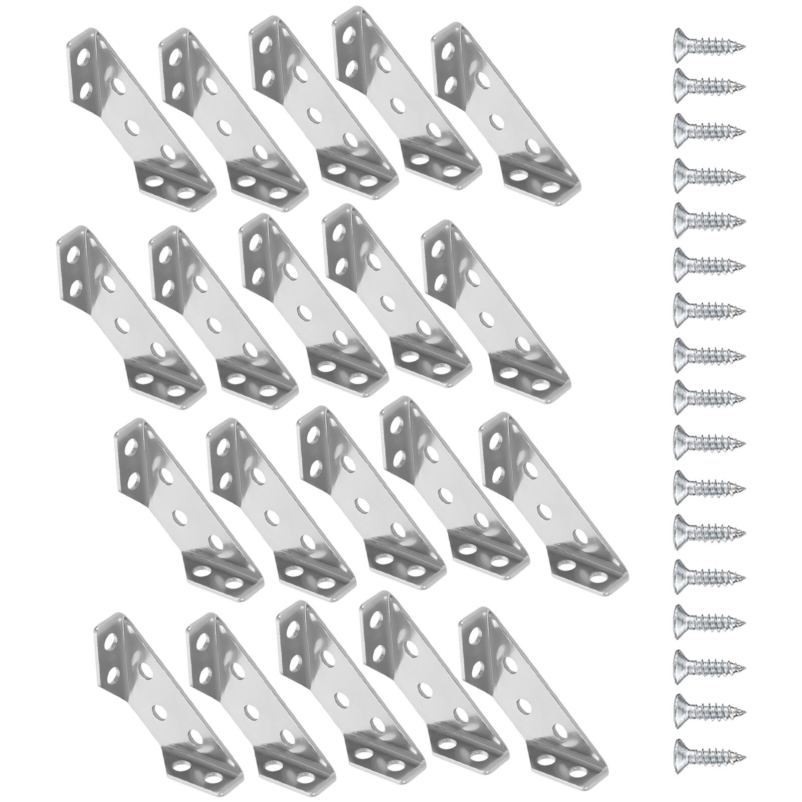 1-30PCS Universal Furniture Corner Connector Stainless Steel Angle ...