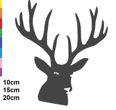 Jäger Aufkleber Jagd Aufkleber 10, 15, 20cm Hirsch Gewehr Aufkleber ...