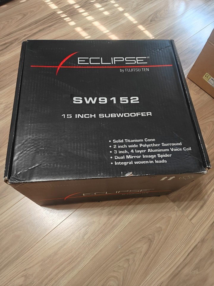 Eclipse SW9152 Titanium subwoofer 15" MINT RARE OLD SCHOOL TC SOUNDS | eBay