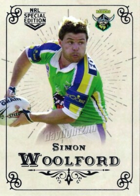 2018 CANBERRA RAIDERS NRL Card SIMON WOOLFORD Glory | eBay Australia