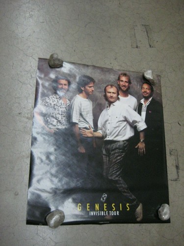 Genesis Band English Rock Invisible tour Poster Vintage 1986 C1333 ...