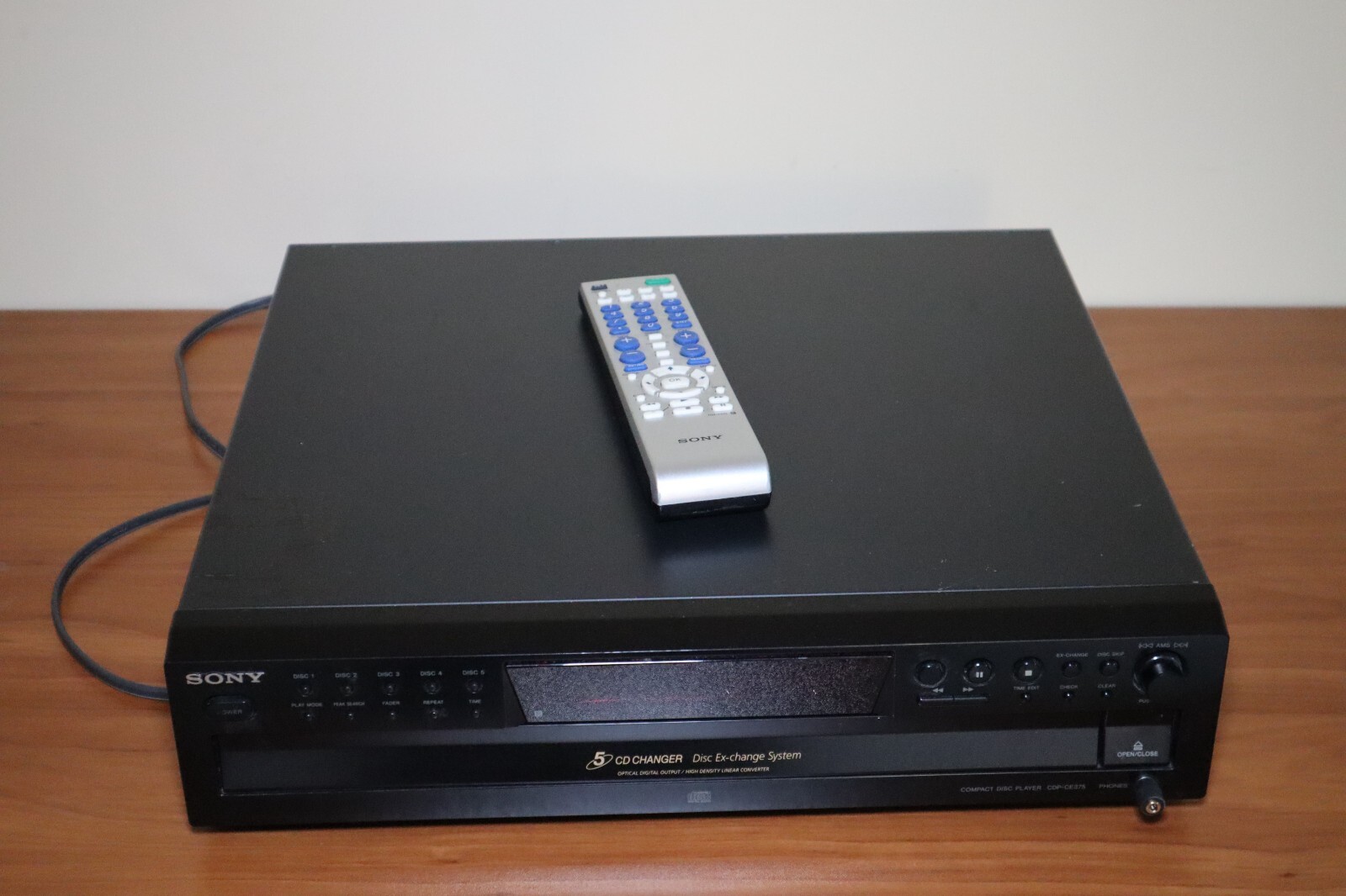 Sony CDP-CE335 5-Disc CD Changer Player Carousel Tested & Working with ...