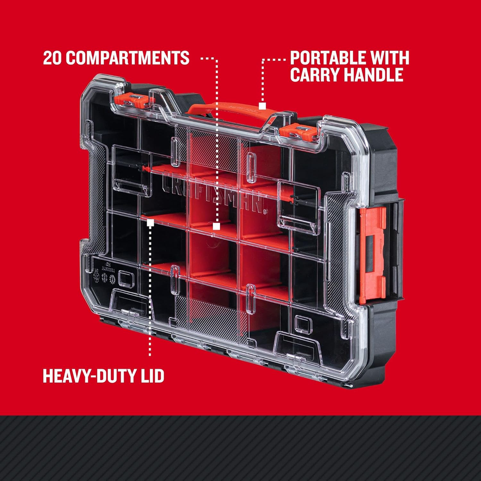VERSASTACK Storage Organizer, Small Parts Organizer, 20-Compartments ...