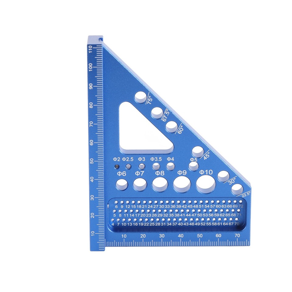 (Blue)Measuring Ruler Accurate Measurement Precise Angle Control ...