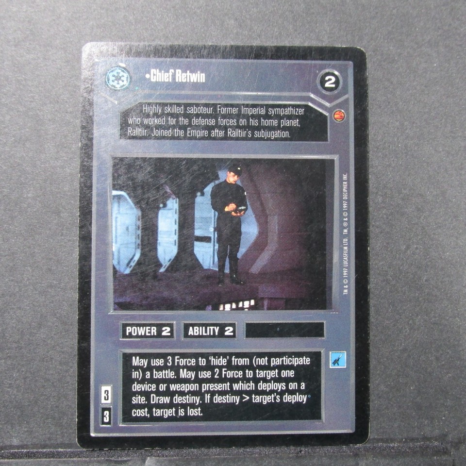 Cloud City (Dark Side) ~ Star Wars CCG Customizeable Card Game - SWCCG ...
