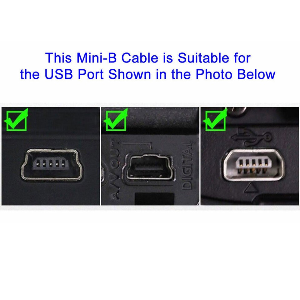 4ft USB Cable Cord For CANON EOS 40D 50D 60D 70D 7D D30 D60 M 5D REBEL ...