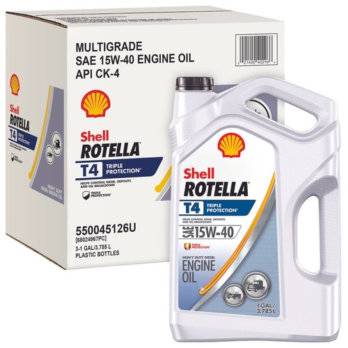 Shell Rotella T4 Triple Protection 15W-40 Diesel Motor Oil, 1 Gallon | eBay