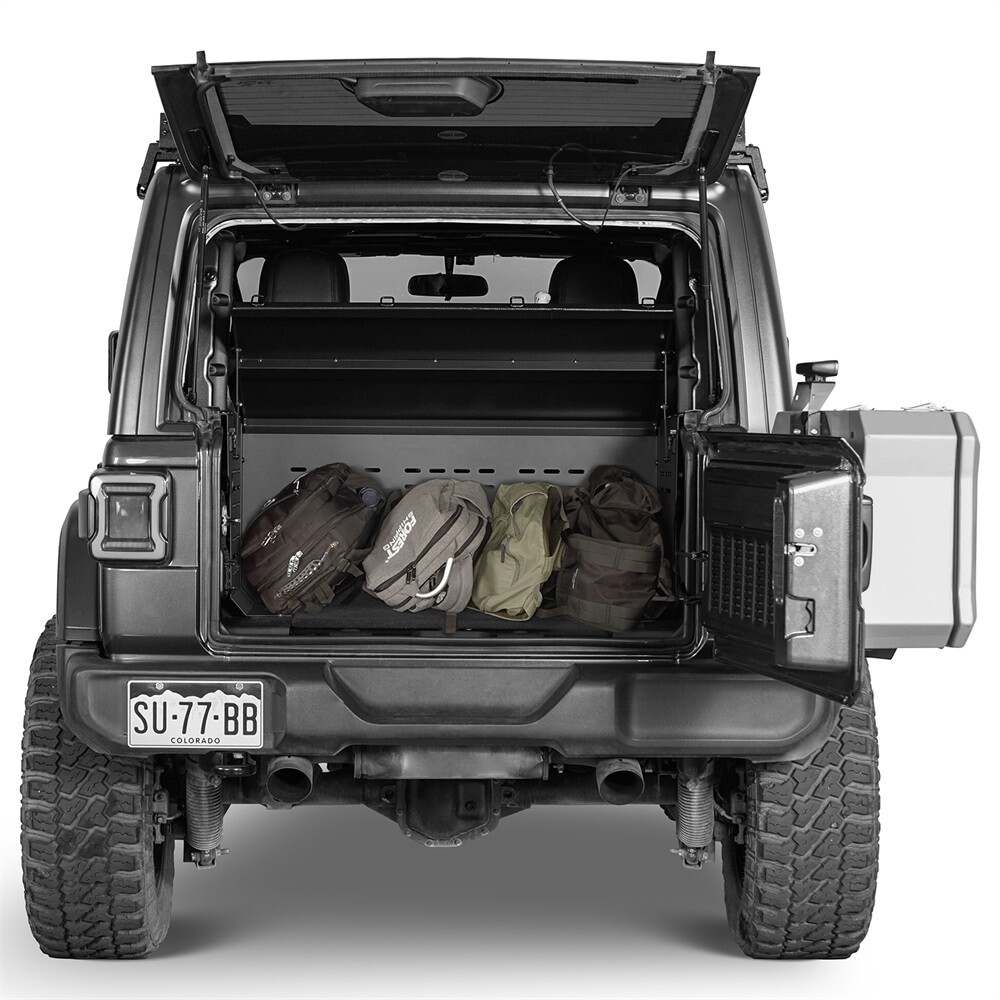 Fit Jeep Wrangler JL 2018-2023 2 Doors Rear Trunk Security Deck Storage ...