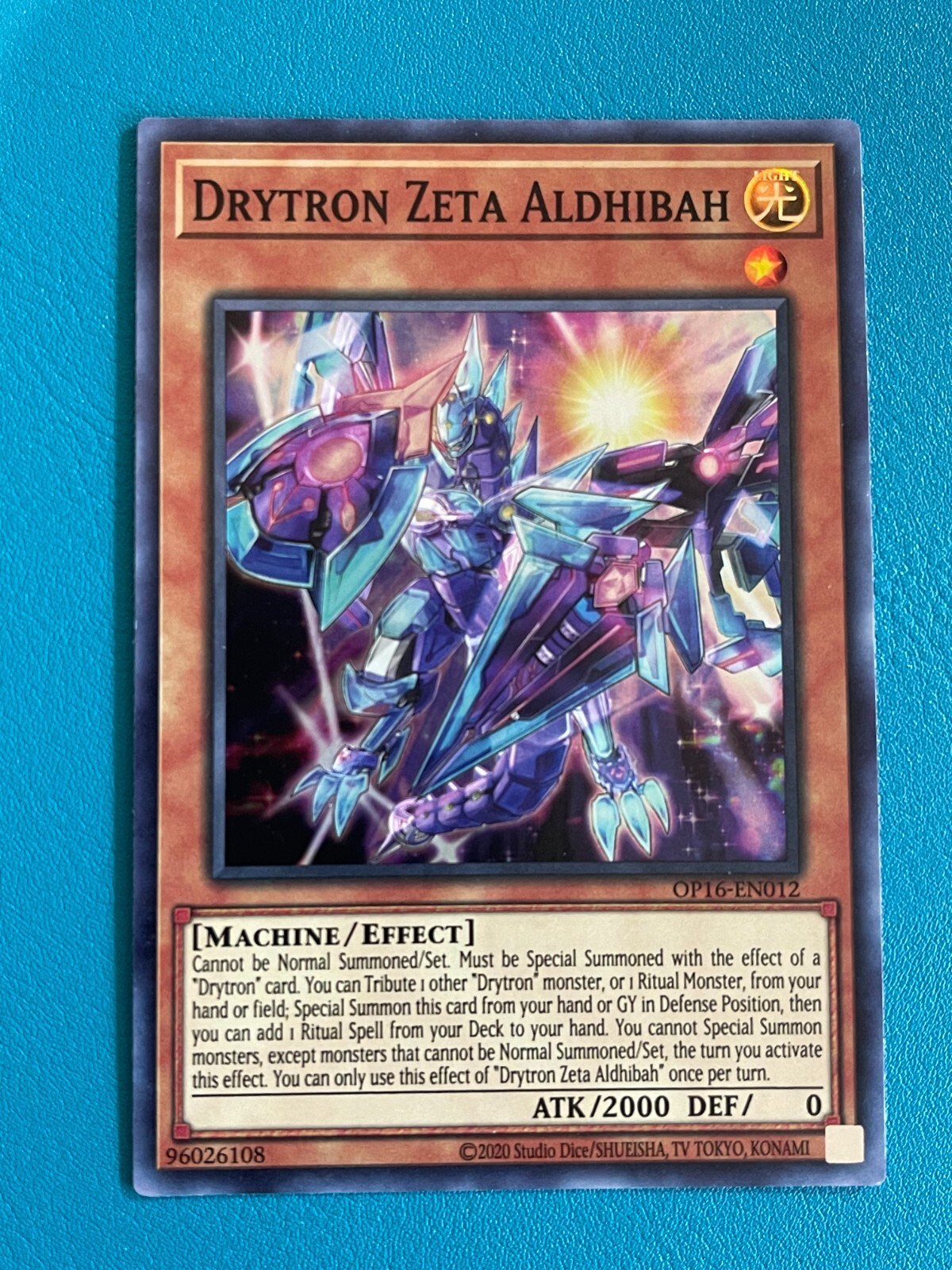 Yugioh Drytron Zeta Aldhibah OP16-EN012 Super Rare NM | eBay