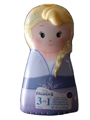 Disney Frozen II Elsa, Shampoo, Conditioner, and Body Wash 3-in-1 Berry ...